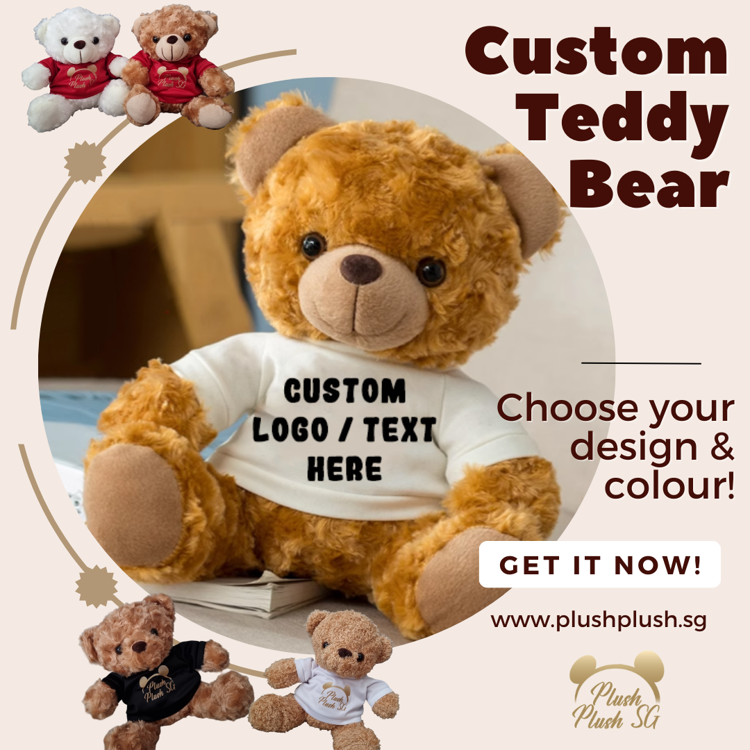 Custom Teddy Bear Plush - Plush Toys Singapore Online Shop