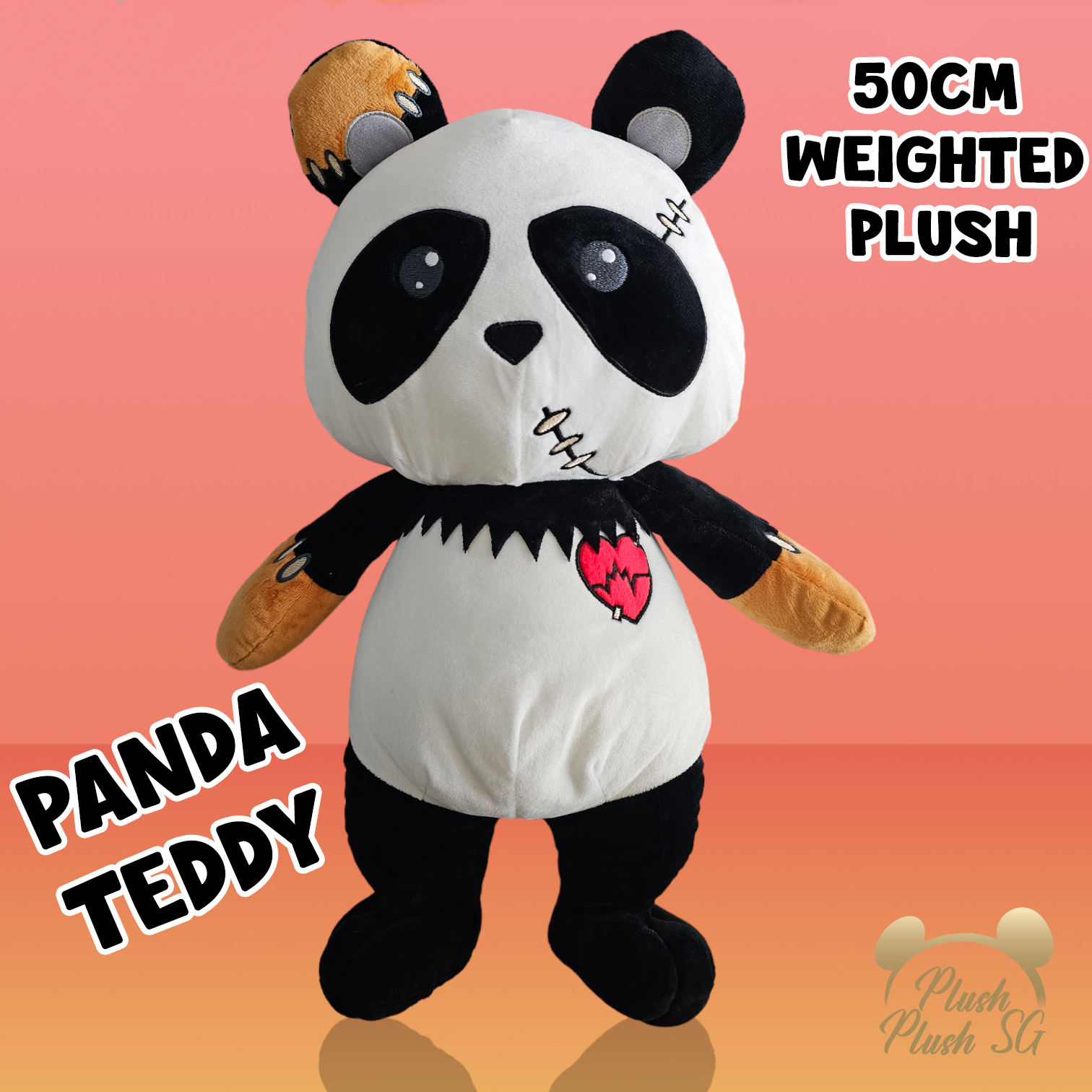 Panda Teddy Weighted Plush - Plush Toys Singapore Online Shop
